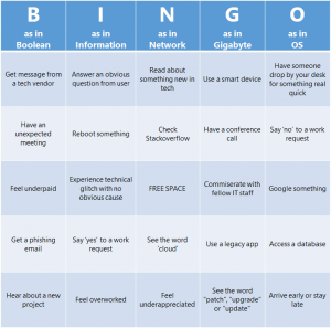 Tough Day? Play IT Bingo - 451 Alliance