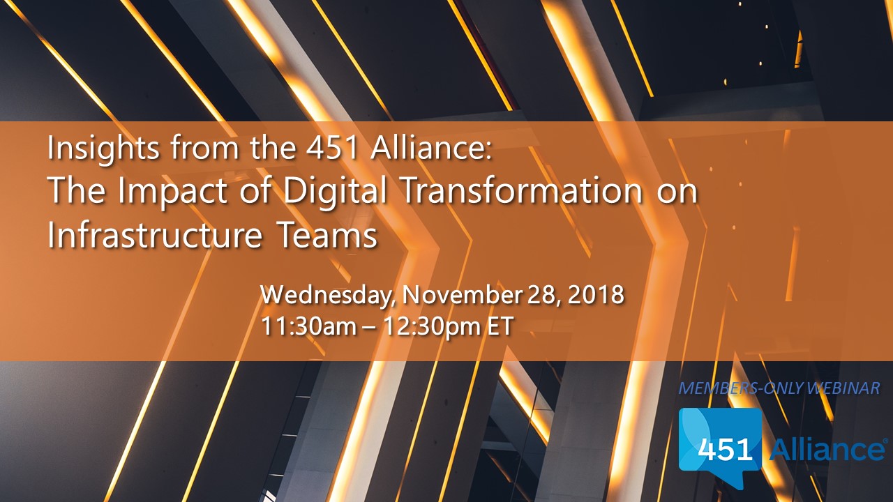 WEBINAR: The Impact of Digital Transformation on Infrastructure Teams